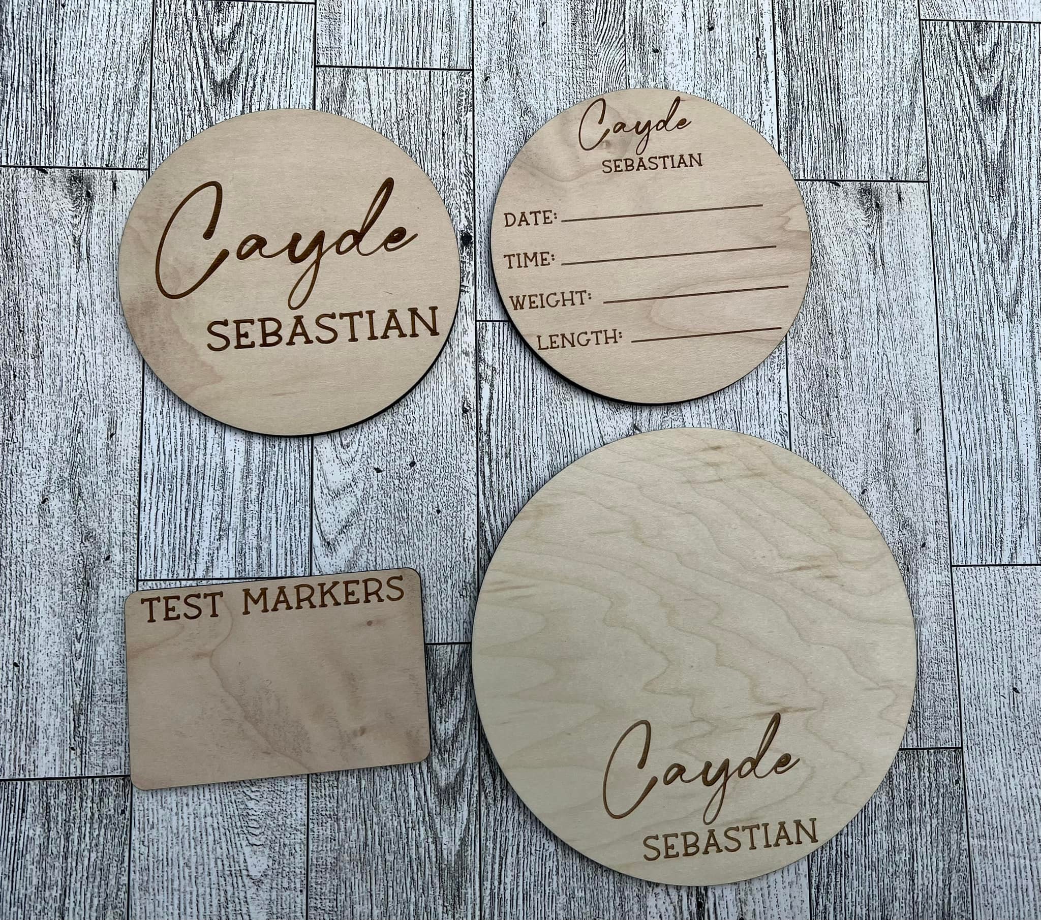 Wooden Birth Announcement Sign Baby Announcement Sign Hospital ...