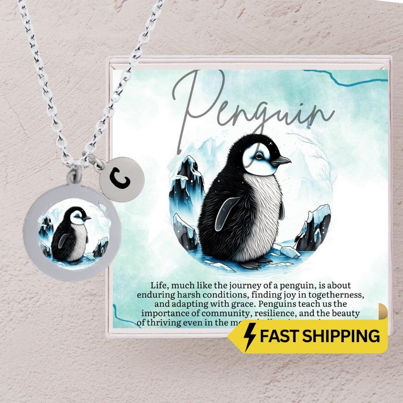 Penguin Necklace - Etsy