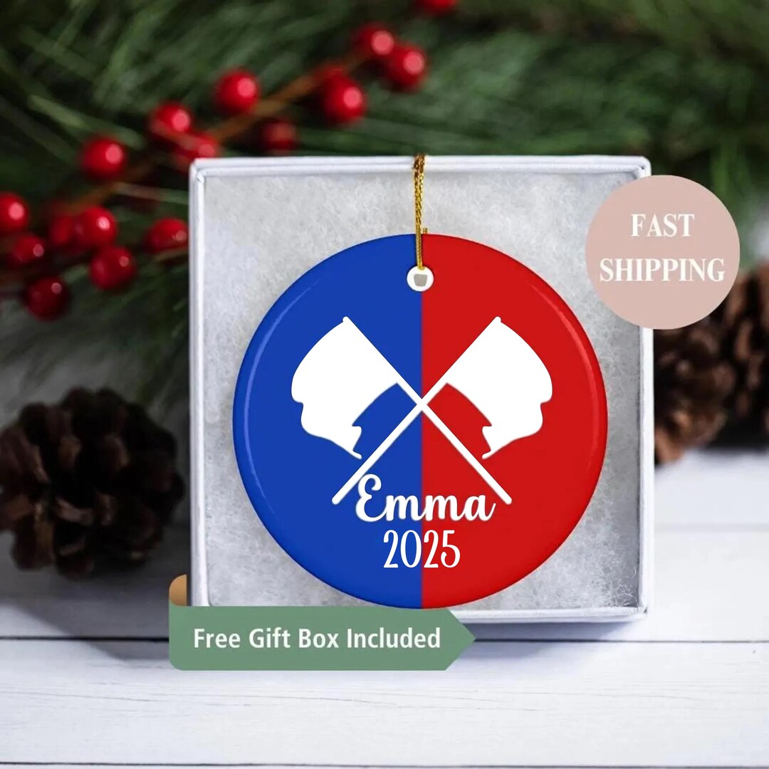 Personalized Color Guard Christmas Ornament W/ Name & Year, Christmas ...