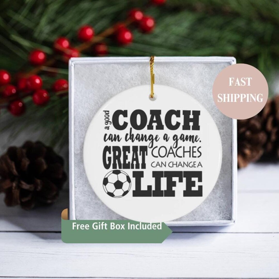 Personalized Soccer Coach Christmas Ornament, Christmas Gifts for ...