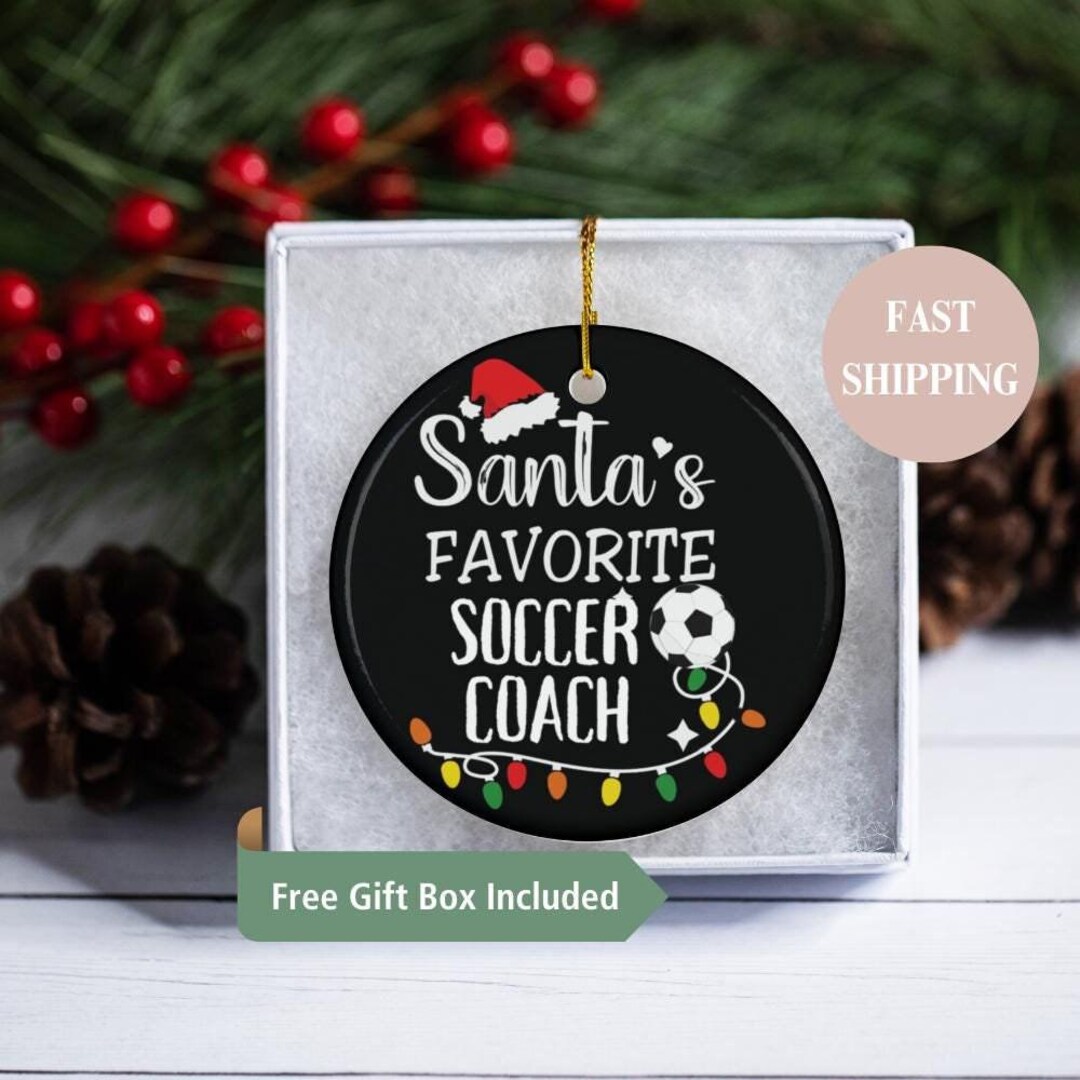 Personalized Soccer Coach Christmas Ornament, Christmas Gifts for ...