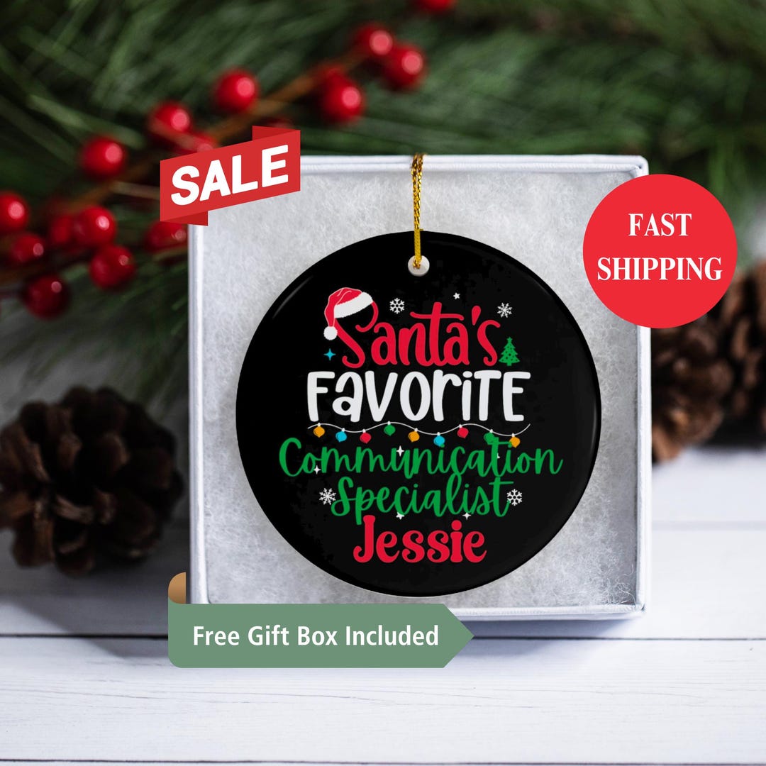 Communication Specialist Gift, Personalized Santa's Favorite ...