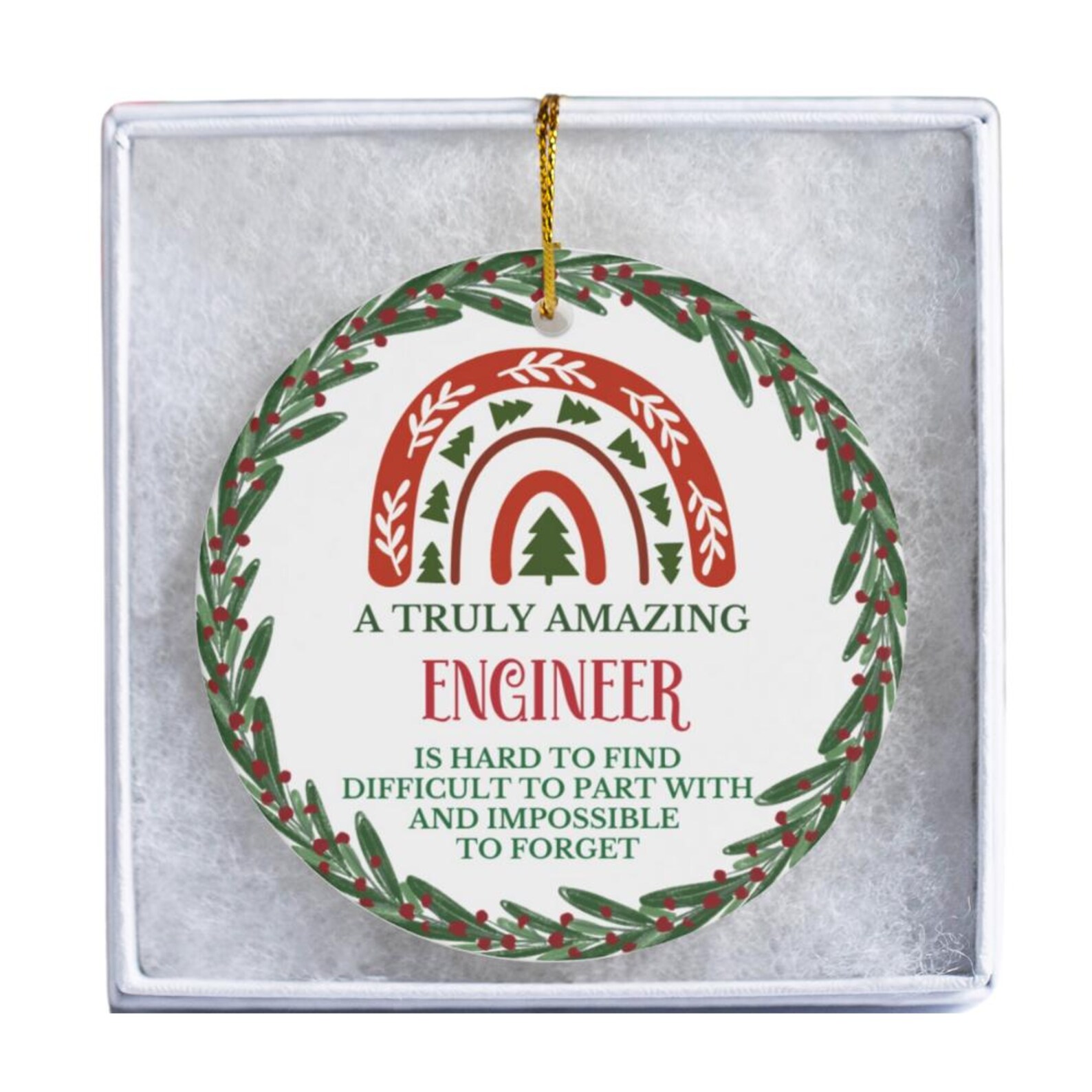 Engineer Ornament, Personalized Engineer Ceramic Ornament Gift ...