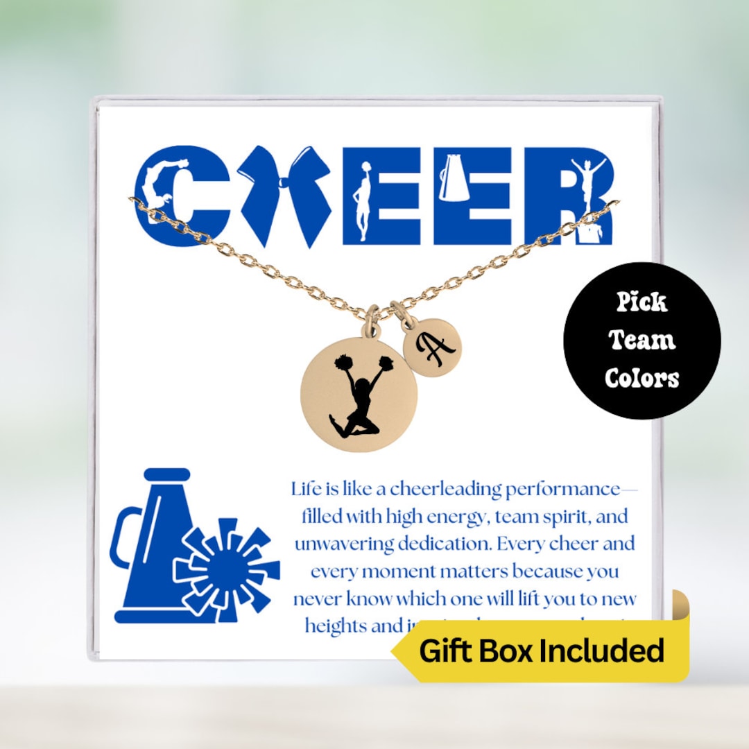 Personalized Cheerleader Gifts, Cheer Necklace, Cheering Squad Gifts ...