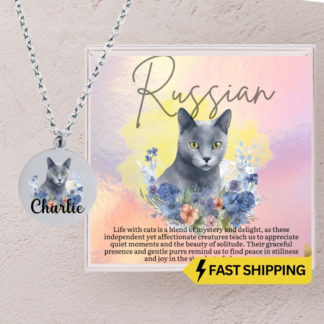 Russian Necklace for Girls, Personalized Russian Pendant With ...