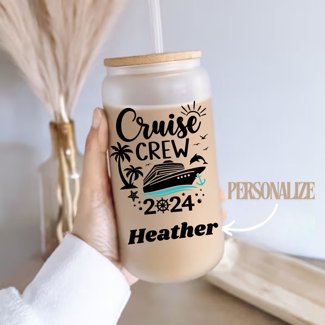 Cruise Crew Tumbler, 16oz Personalized Cruise Crew Drink Cup Gift ...