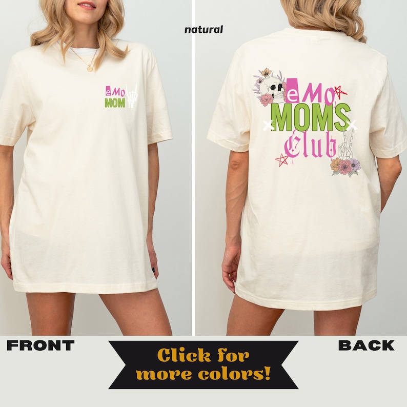 Emo Moms Shirt Elder Emo Mothers Day Tshirt Gift Cool Mom Grunge ...