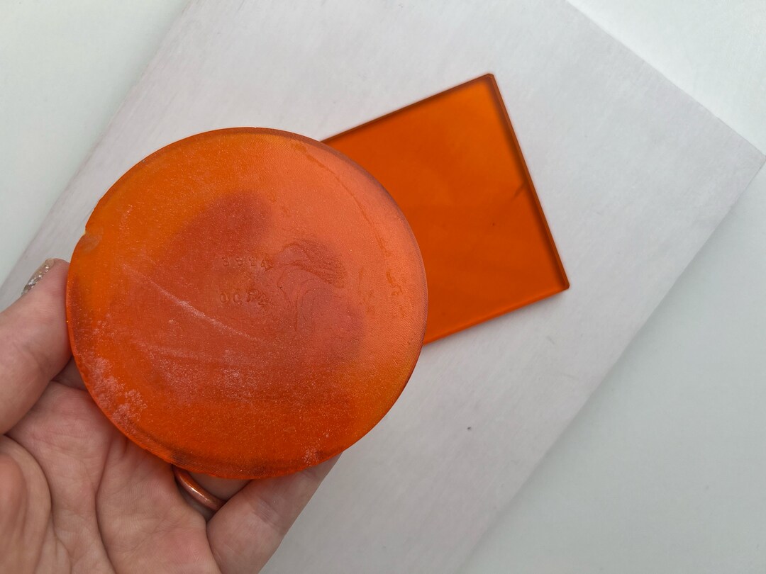 Orange Optic Glass Round – Jewelry Making Raw Material (91mm) - Etsy