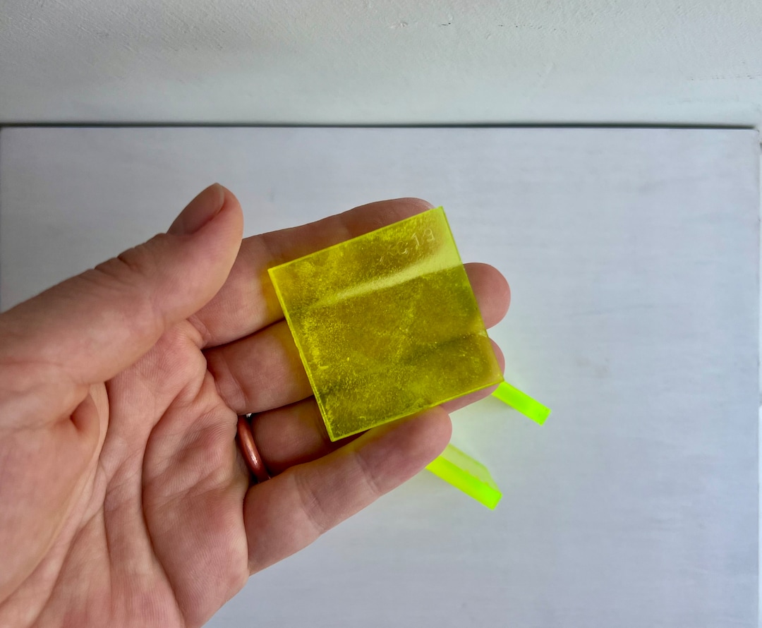 Square Uranium Glass: UV Reactive Vasiline Glass, Historical Charm - Etsy