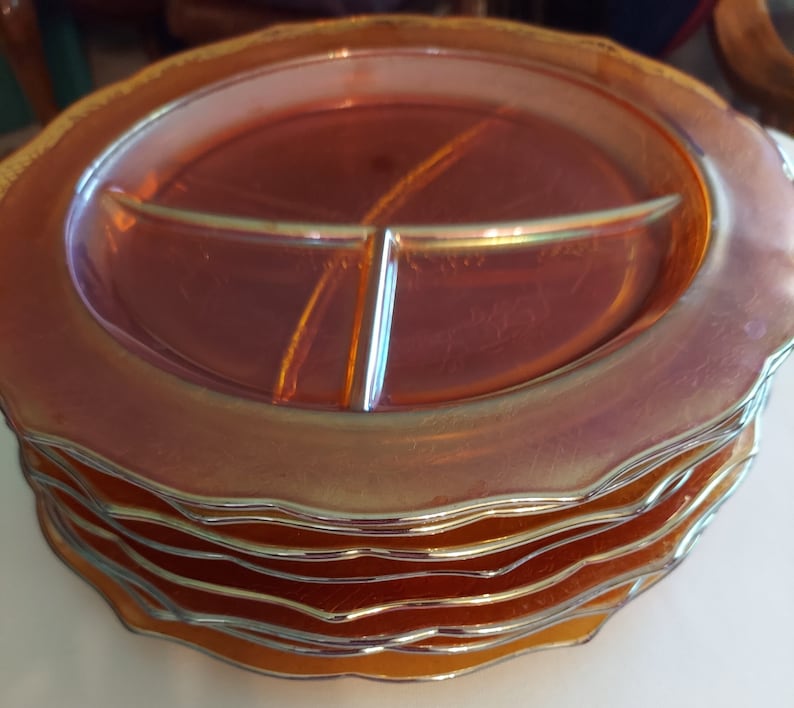 Carnival Glass Dinner Ware! - Etsy