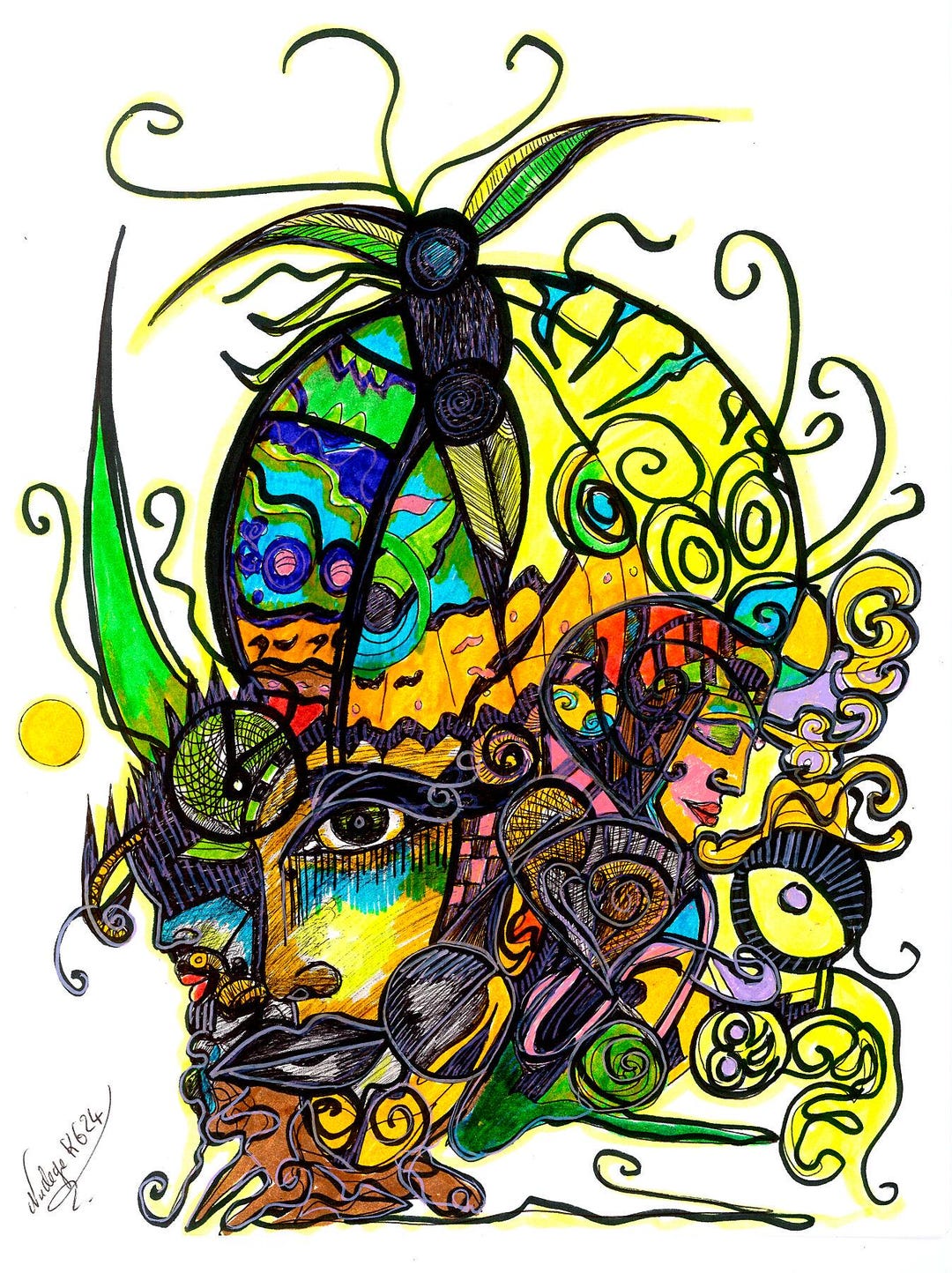 Ink Drawing, Line Art, Black and White Art, Pen and Ink Illustration ...