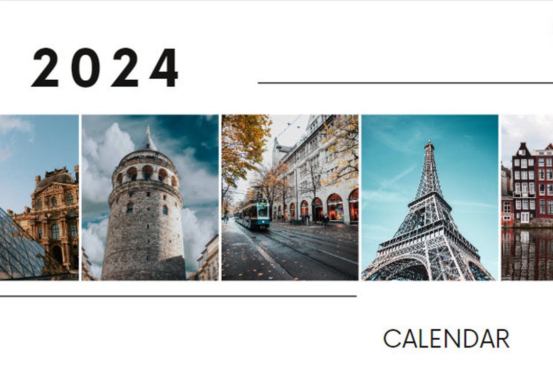 2024 Printable Calendar Monthly Calendar Planner A4 Landscape Size ...