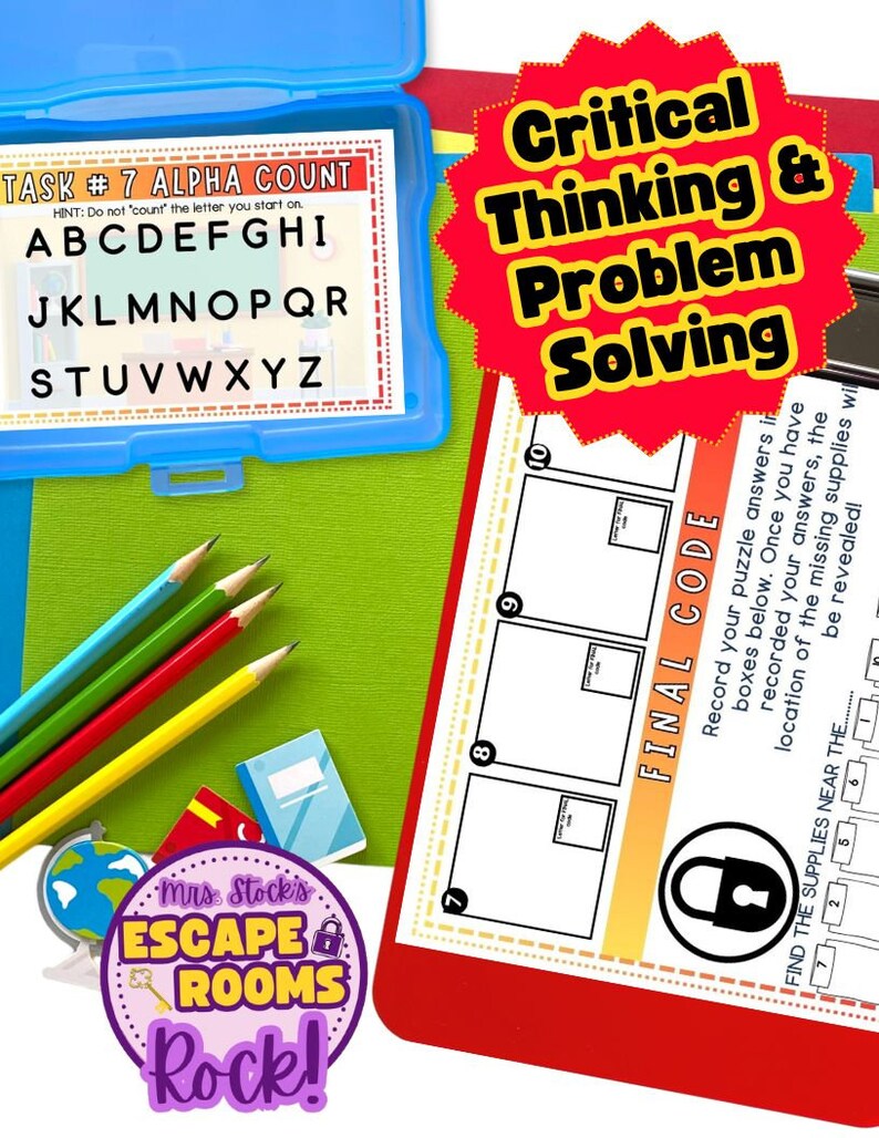 Back to School Themed Escape Room, Team Building Challenge - Etsy