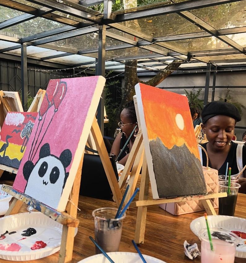 6 Pack Flowers Theme Paint Party Custom Paint Party Kit Kids Adults ...