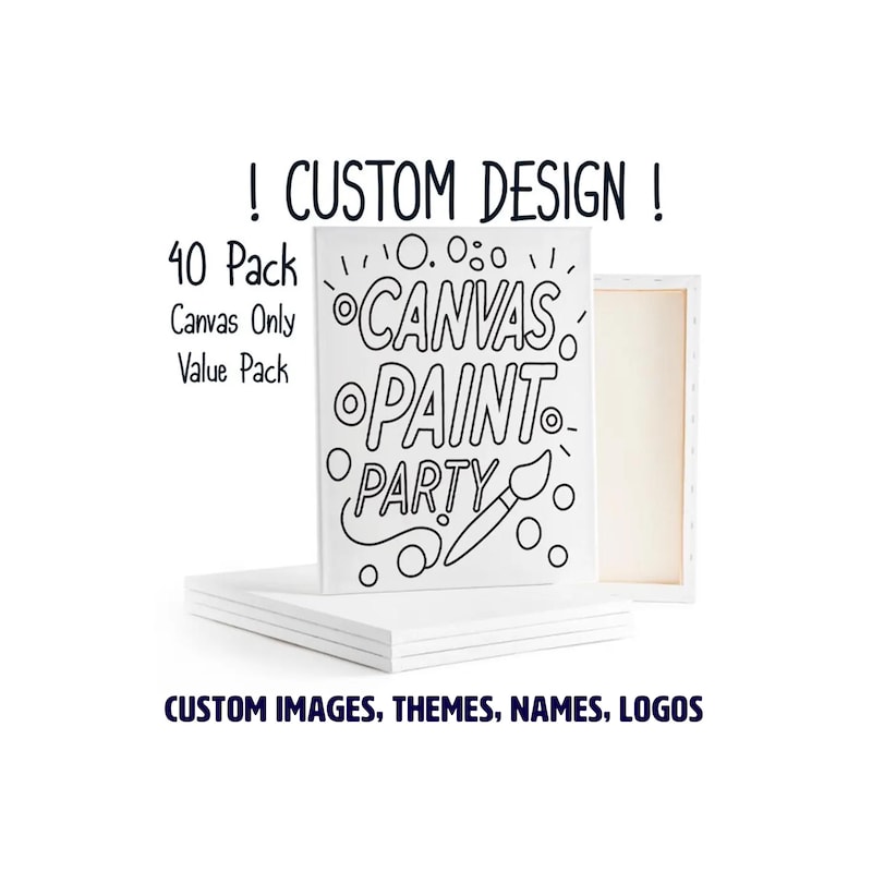 Pre Drawn Canvas Art - Etsy