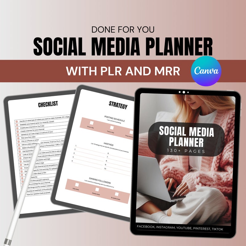 Social Media Content Planner - Etsy