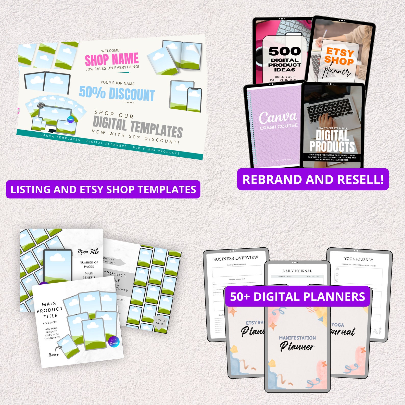 Ultimate PLR MRR Bundle, PLR Digital Product, Canva Templates, Master ...