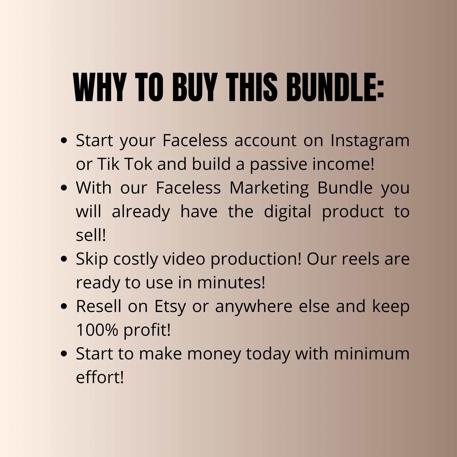 PLR Faceless Marketing Bundle, PLR & MRR Digital Product, Faceless ...