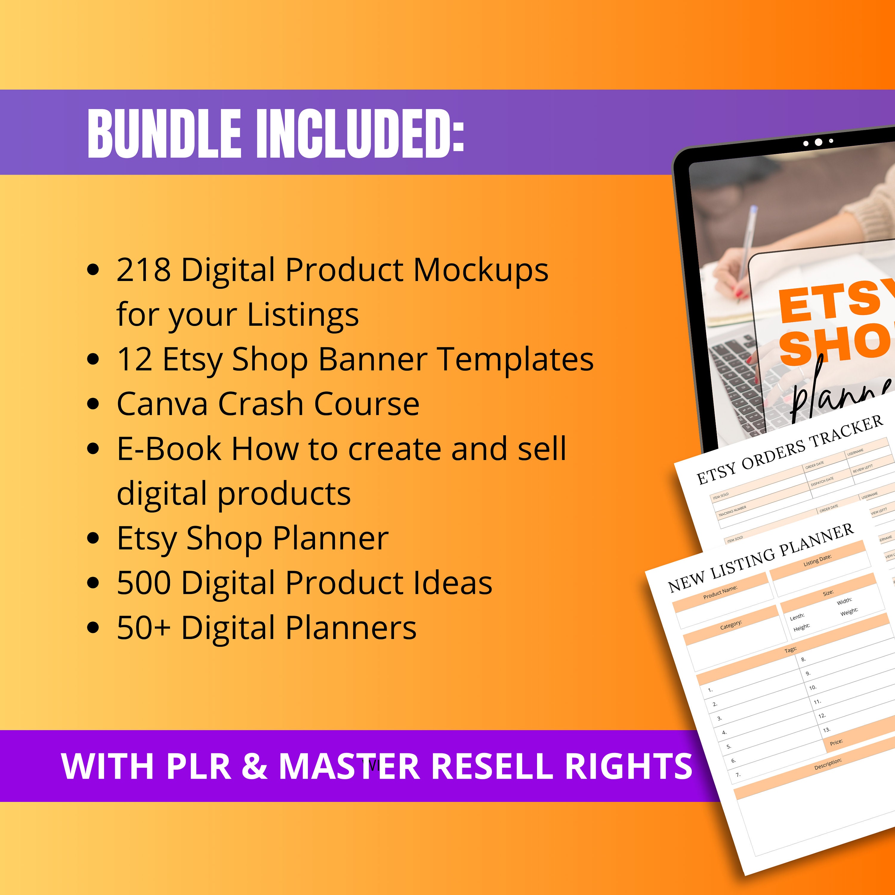 Digital Products Bundle With PLR & MRR, PLR Digital Product, Canva ...