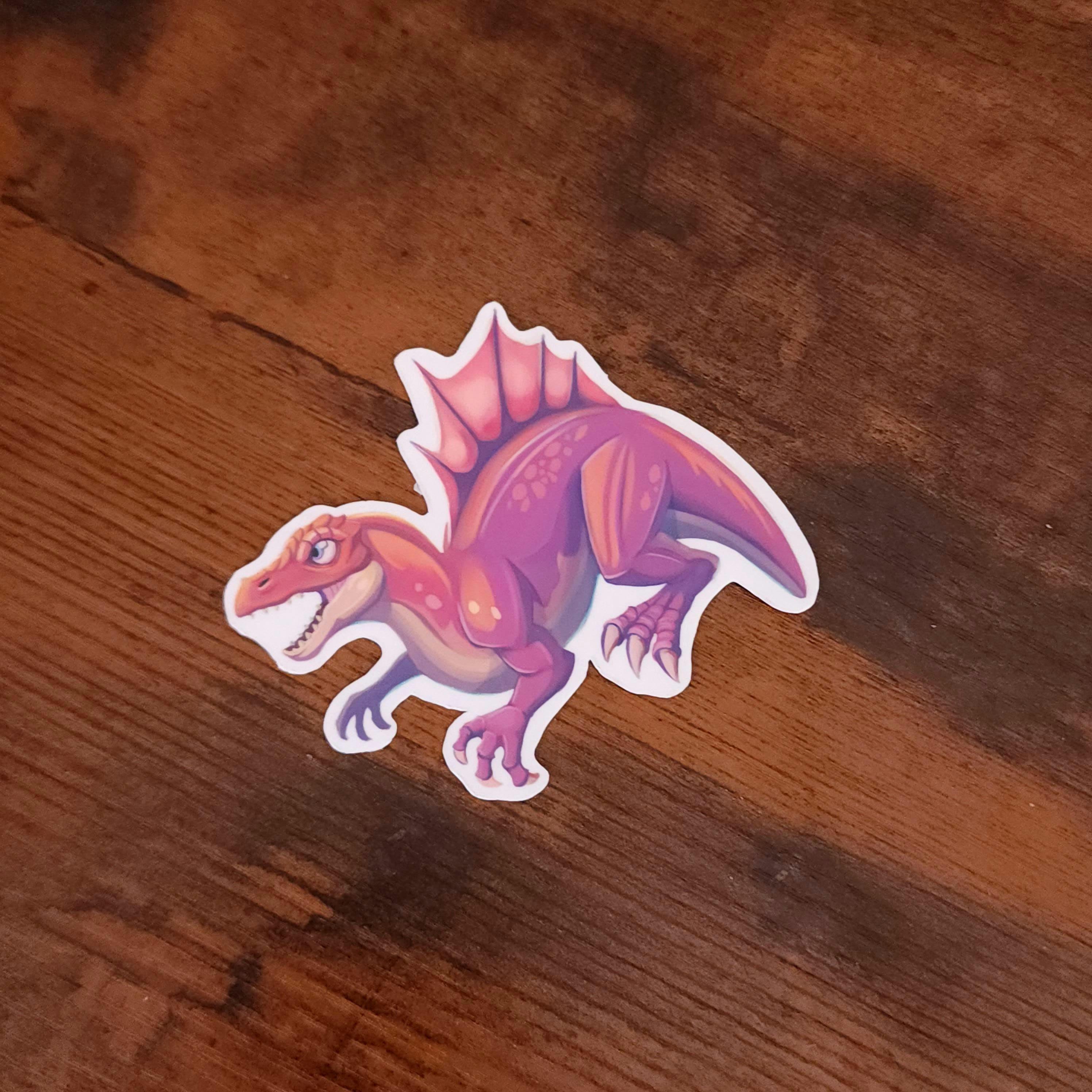 Baby Spinosaurus Vinyl Sticker | Water Resistant | Scratch Proof ...