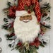 XL Old-world Santa Swag Giant Santa Head on Evergreen Swag Filled With ...