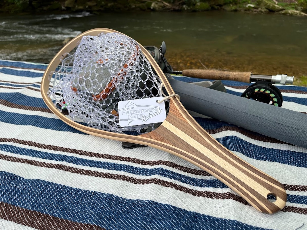 Small Size - Maple/walnut/sapele - Round End - Fishing Net - Landing ...
