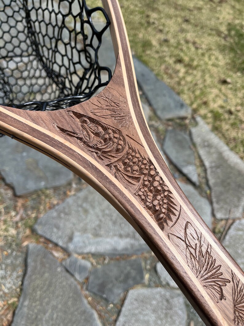 Medium Size - Custom - Fishing Net - Landing Net - Made in USA - Small ...