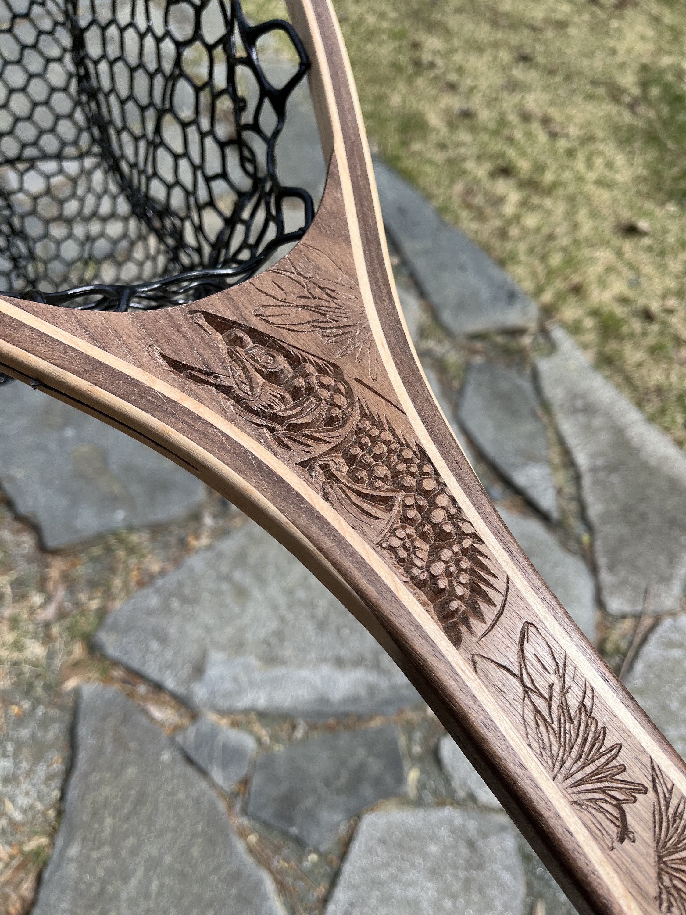 Medium Size - Custom - Fishing Net - Landing Net - Made in USA - Small ...