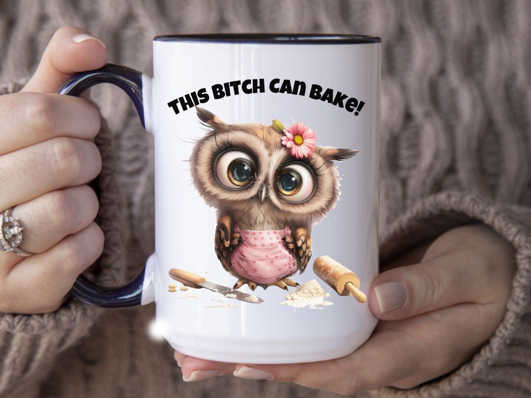 Bakers Mug, Owl Mug, Owl Obsession, Bakers Mug Gift, Owl Gift, Owl ...
