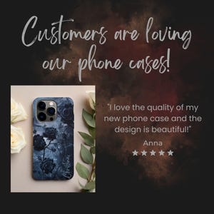 Custom Dark Academia Gothic Rose Phone Case iPhone 16 15 14 13 12 Pro Max Plus Mini XR XS Galaxy ...