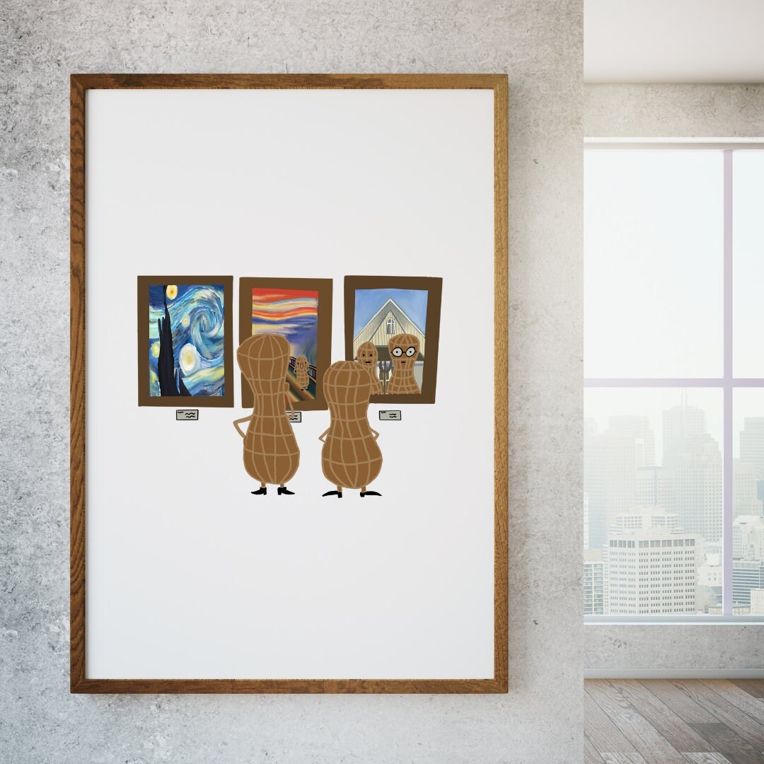 PEANUT GALLERY Art Print! Wall Print, Digital Download Print, Wall ...