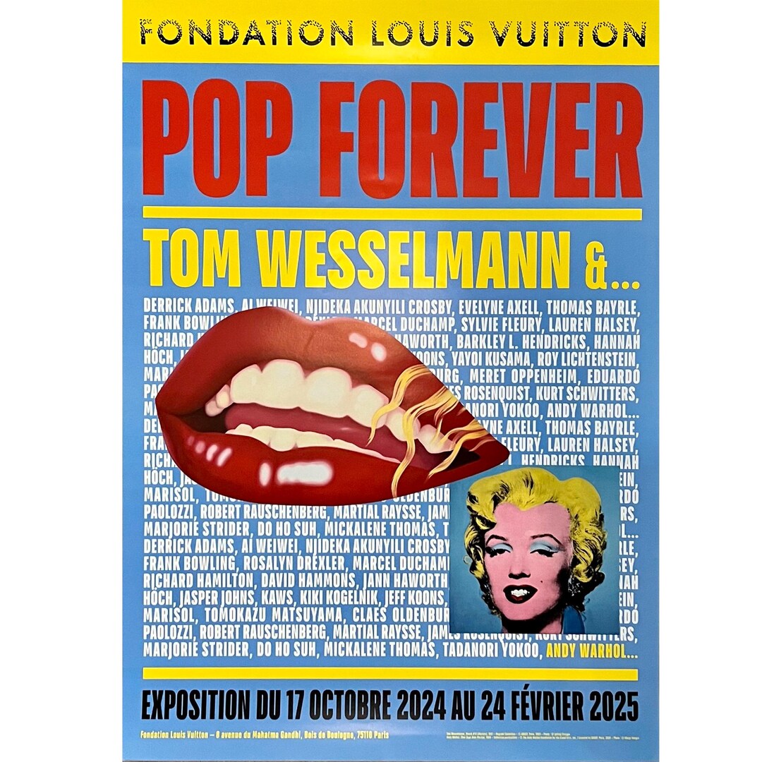 Tom Wesselmann Pop Art Exhibition Poster – Louis Vuitton Foundation ...