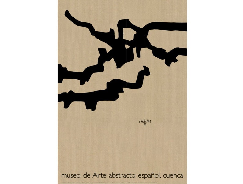 Eduardo CHILLIDA 1982 Exhibition Poster Museo De Arte Abstracto Espanol ...