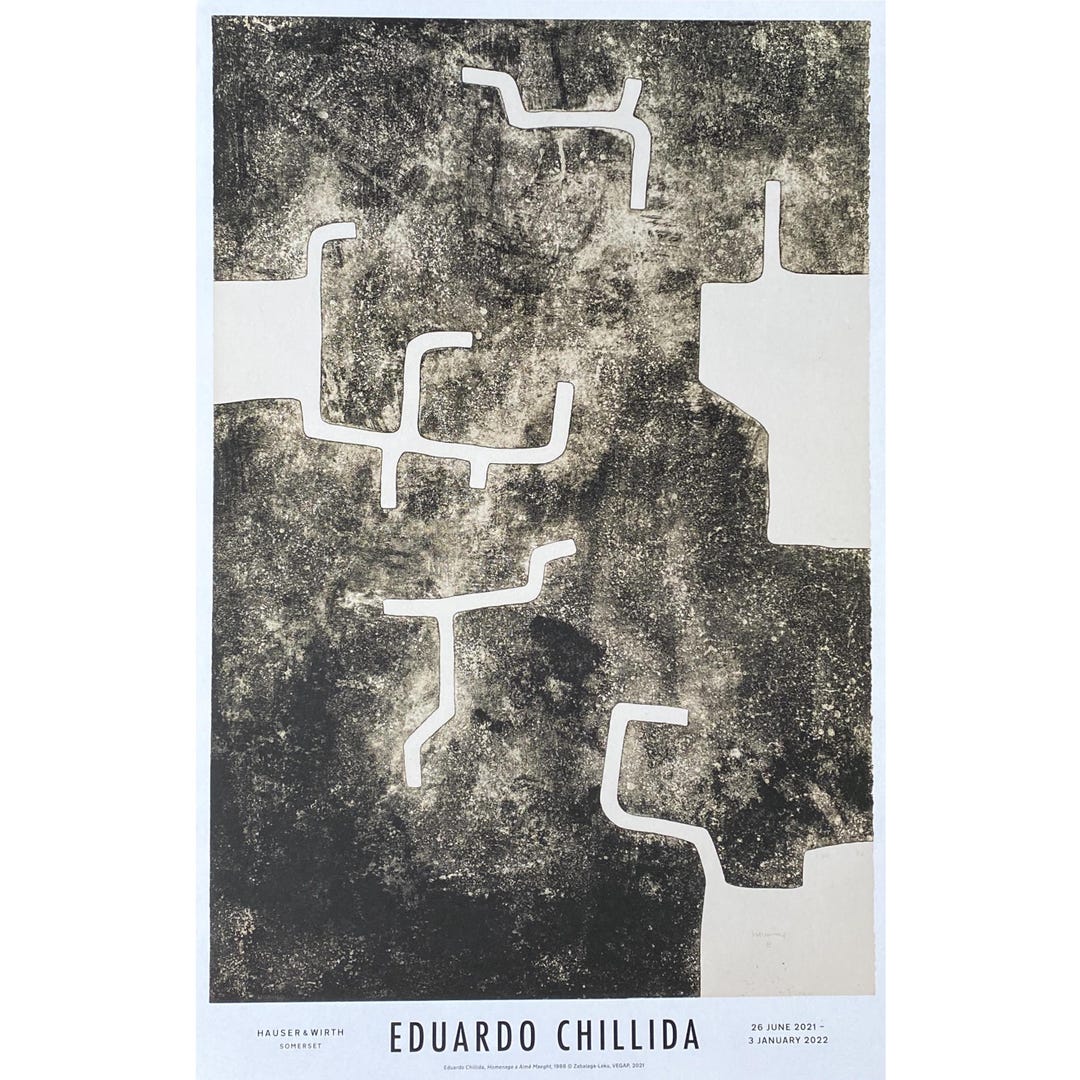 Eduardo CHILLIDA, 2021 Exhibition Poster - Sculpture - Modern Art ...