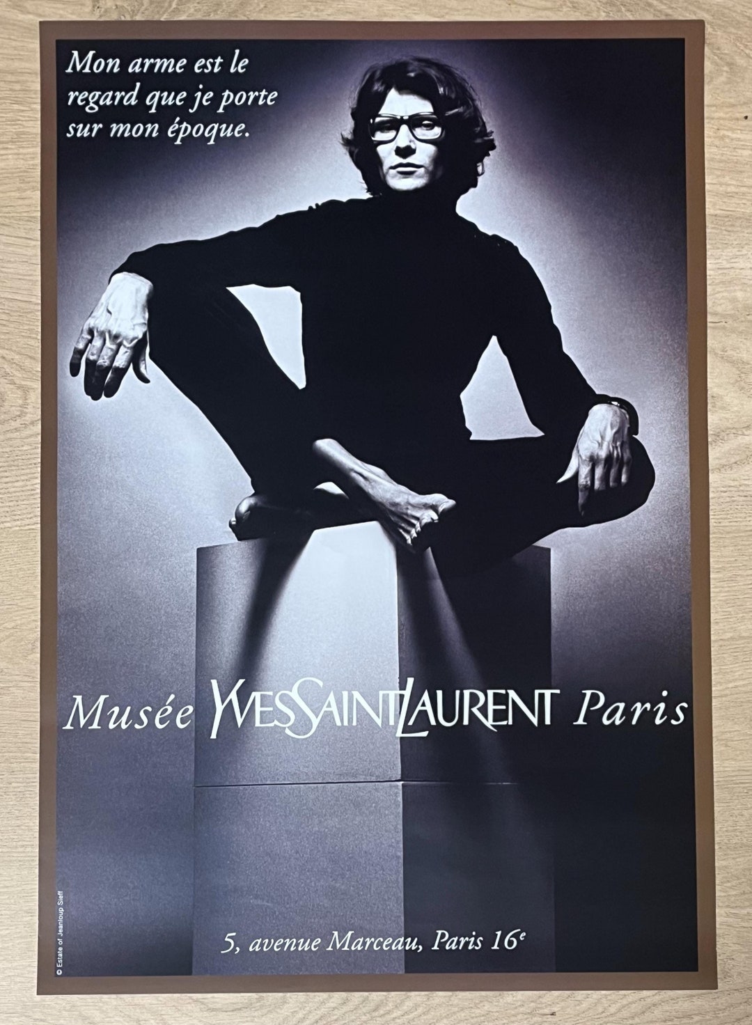 YSL Poster - Yves Saint Laurent X Jeanloup Sieff - Fashion Icon - YSL ...
