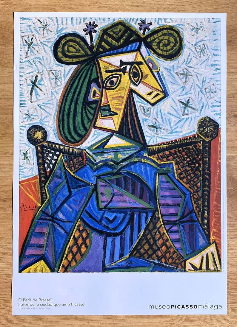 PICASSO 2021 Exhibition Poster Picasso Museum Modern Art Mid Century ...