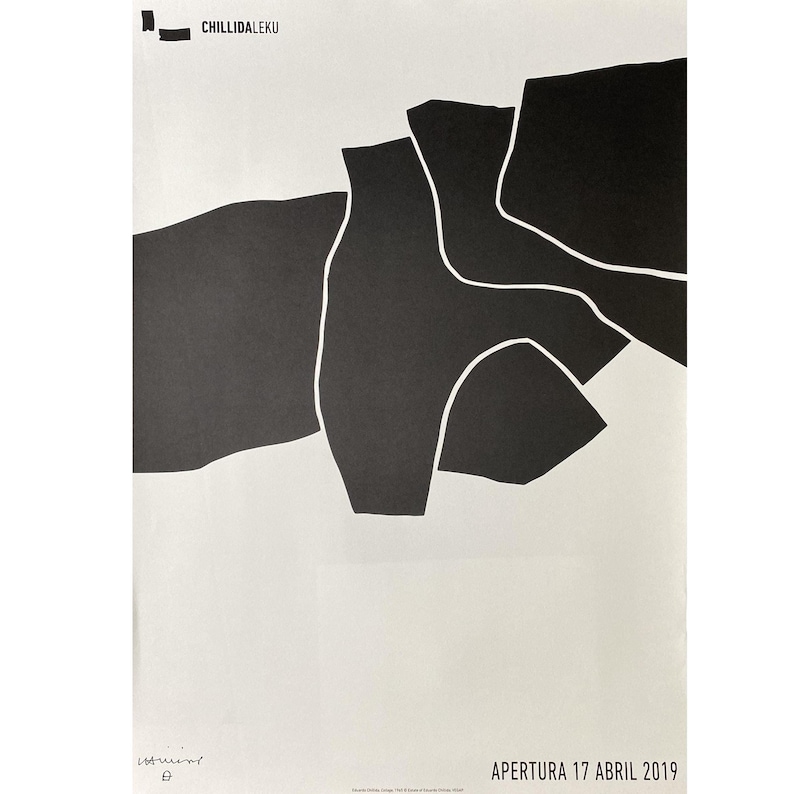Eduardo CHILLIDA, 2019 Exhibition Poster - Abstract Art Poster ...