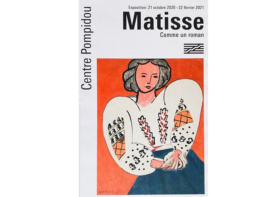 Exhibition Poster HENRI MATISSE Musée Pompidou Paris 2020 Modern Art - Etsy