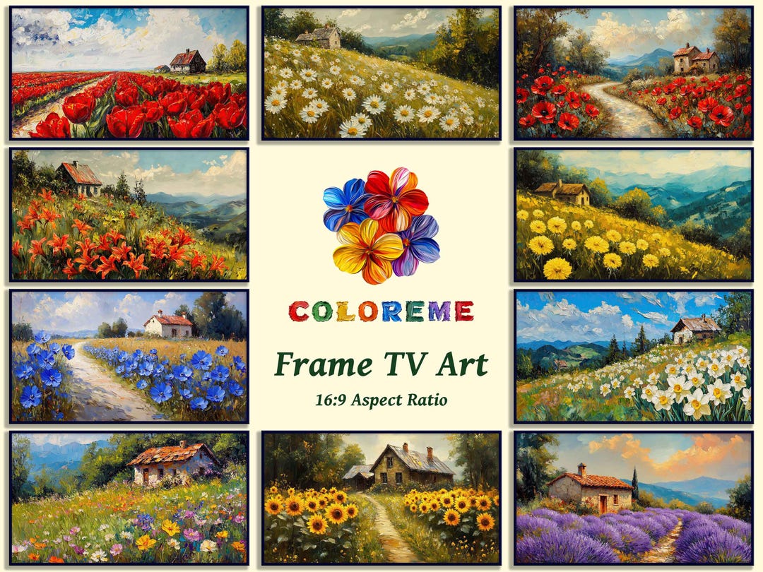 High Resolution Frame TV Art Bundle - 10 Digital Art Images for Samsung ...