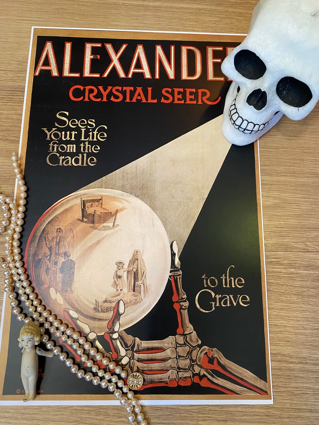 Alexander the Crystal Seer Beautiful Wizard Old Time Magician 1900s ...