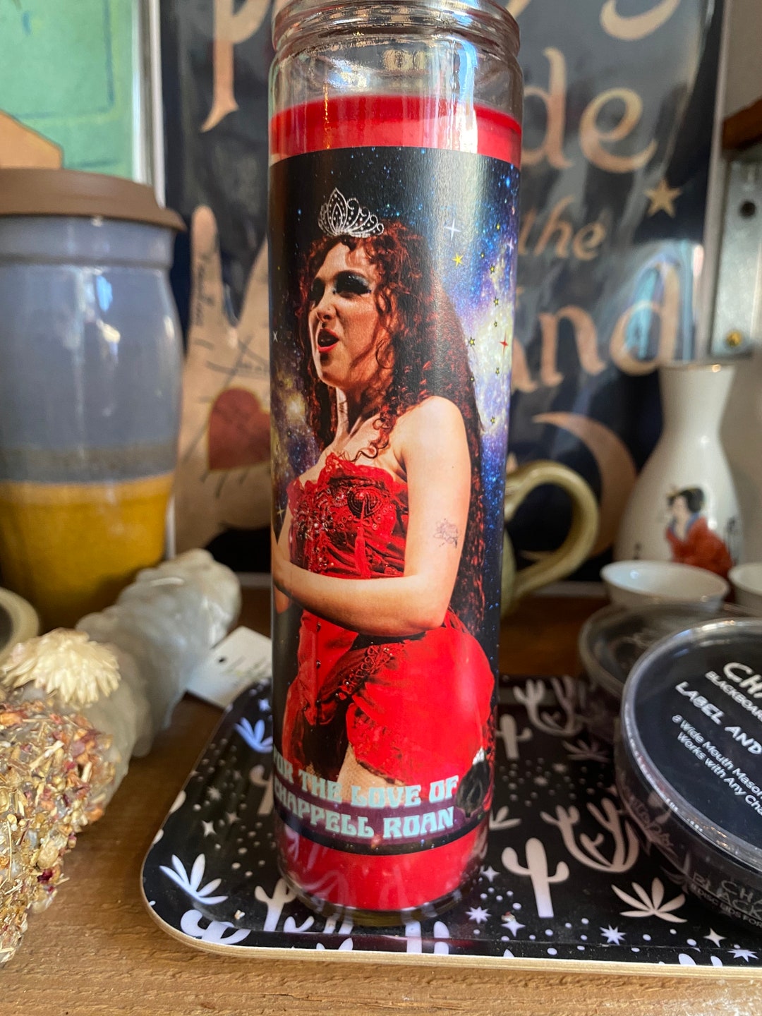 Chappell Roan Prayer Altar Religious Candle Pop Princess Culture Drag ...