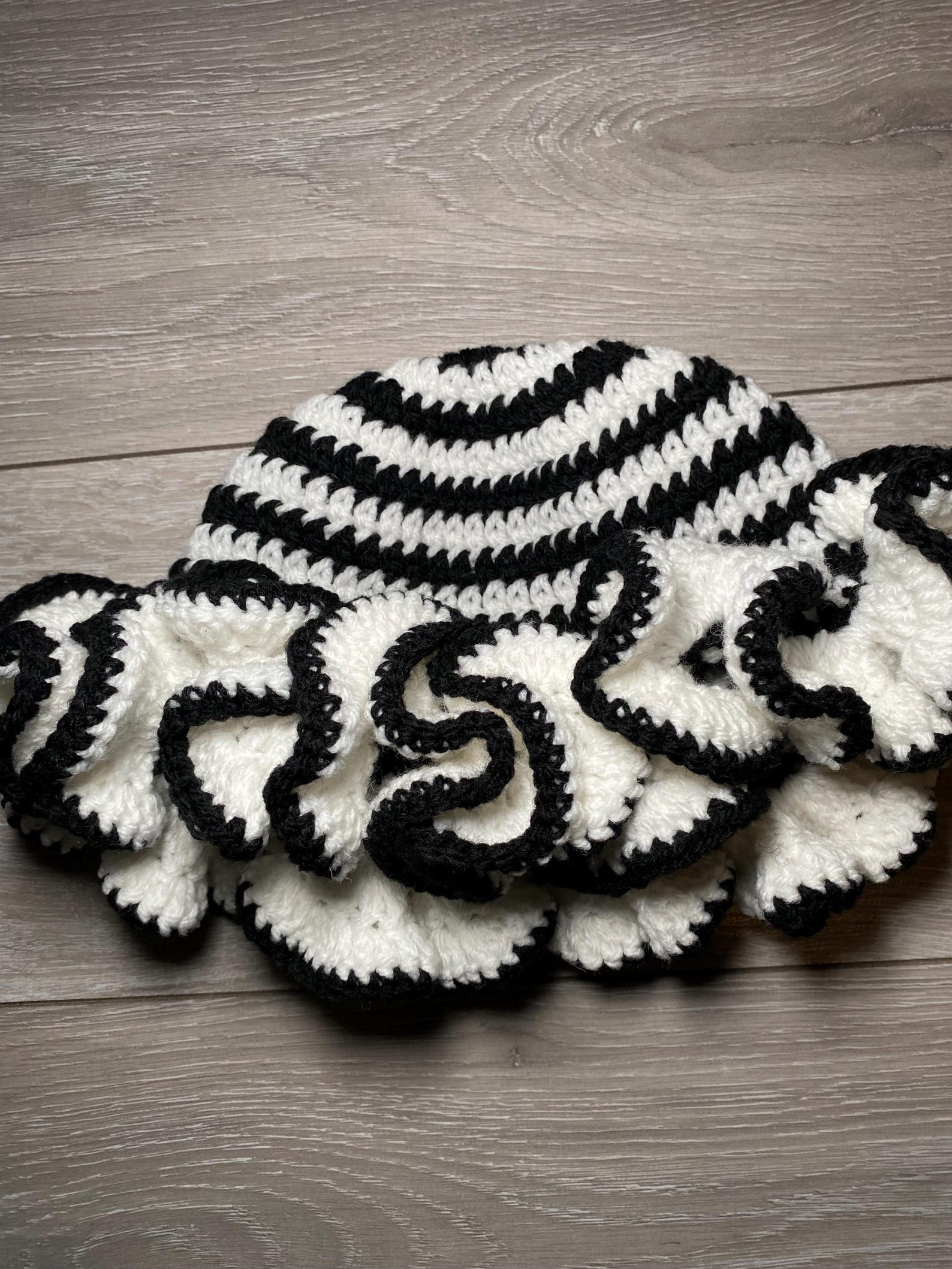 Crochet Ruffle Edge Hat |crochet Ruffled Hat| Summer Hat| Ruffle Hat ...