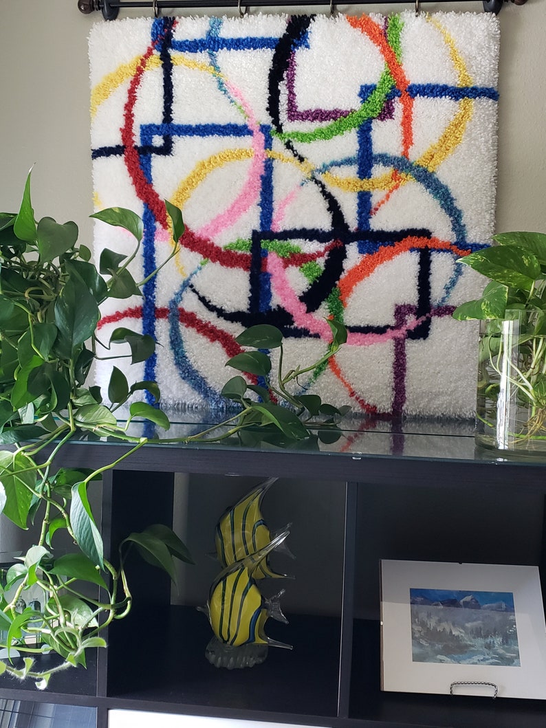 Colorful Latch Hook Wall Art - Etsy