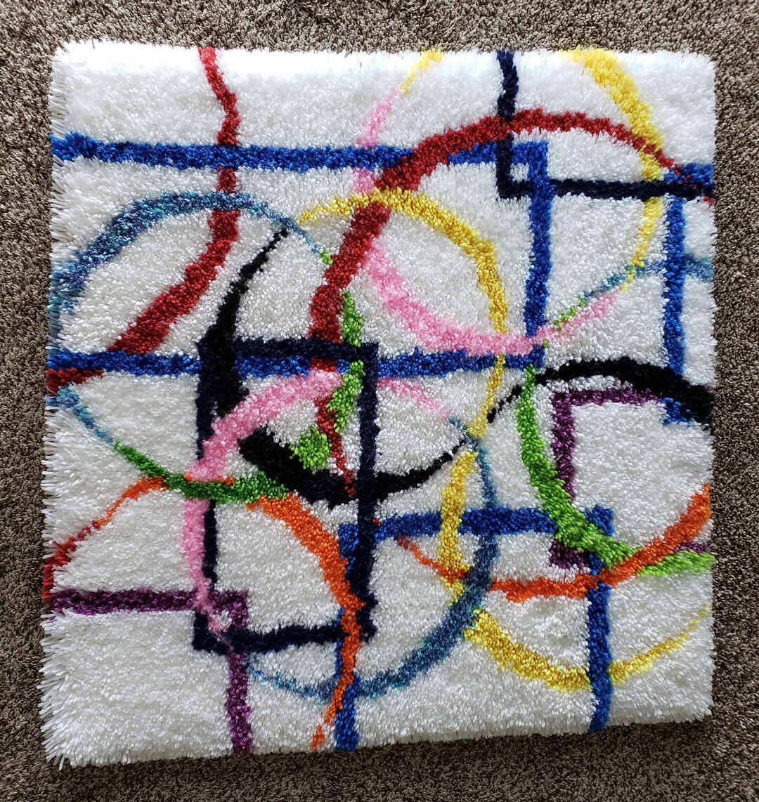 Colorful Latch Hook Wall Art - Etsy