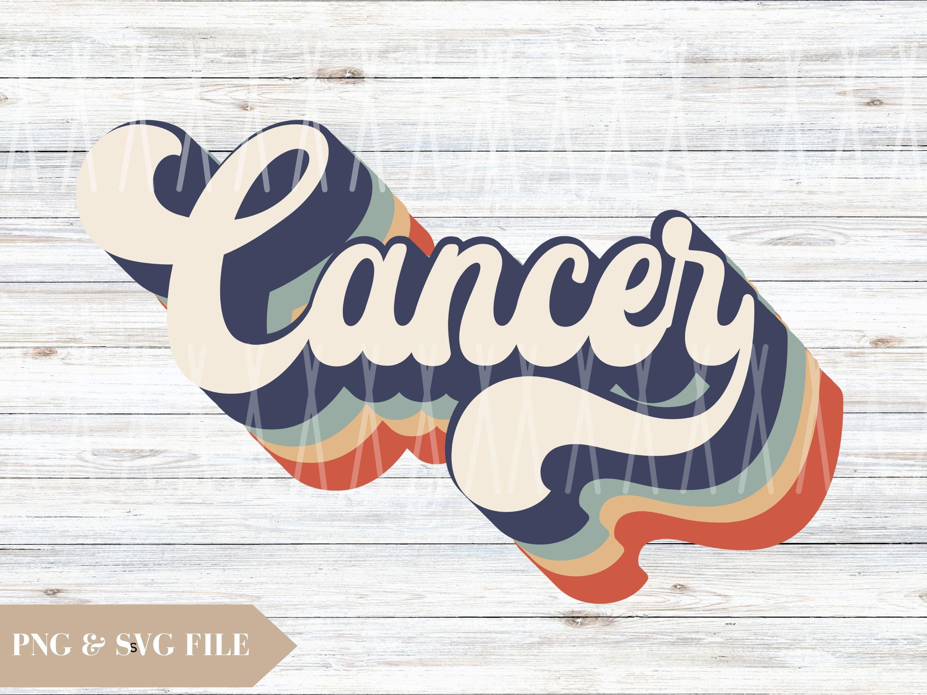 Cancer Png, Cancer Svg, Zodiac Png, Retro Zodiac Sign Svg, Svg Files ...