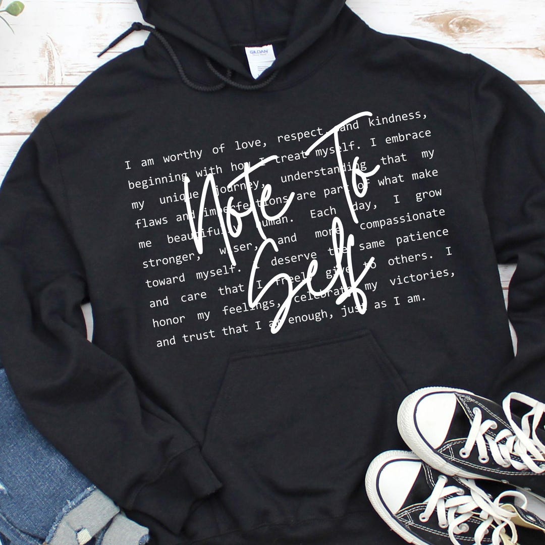 Note to Self Png Svg, Motivational Self Love Shirt Png, Mental Health ...