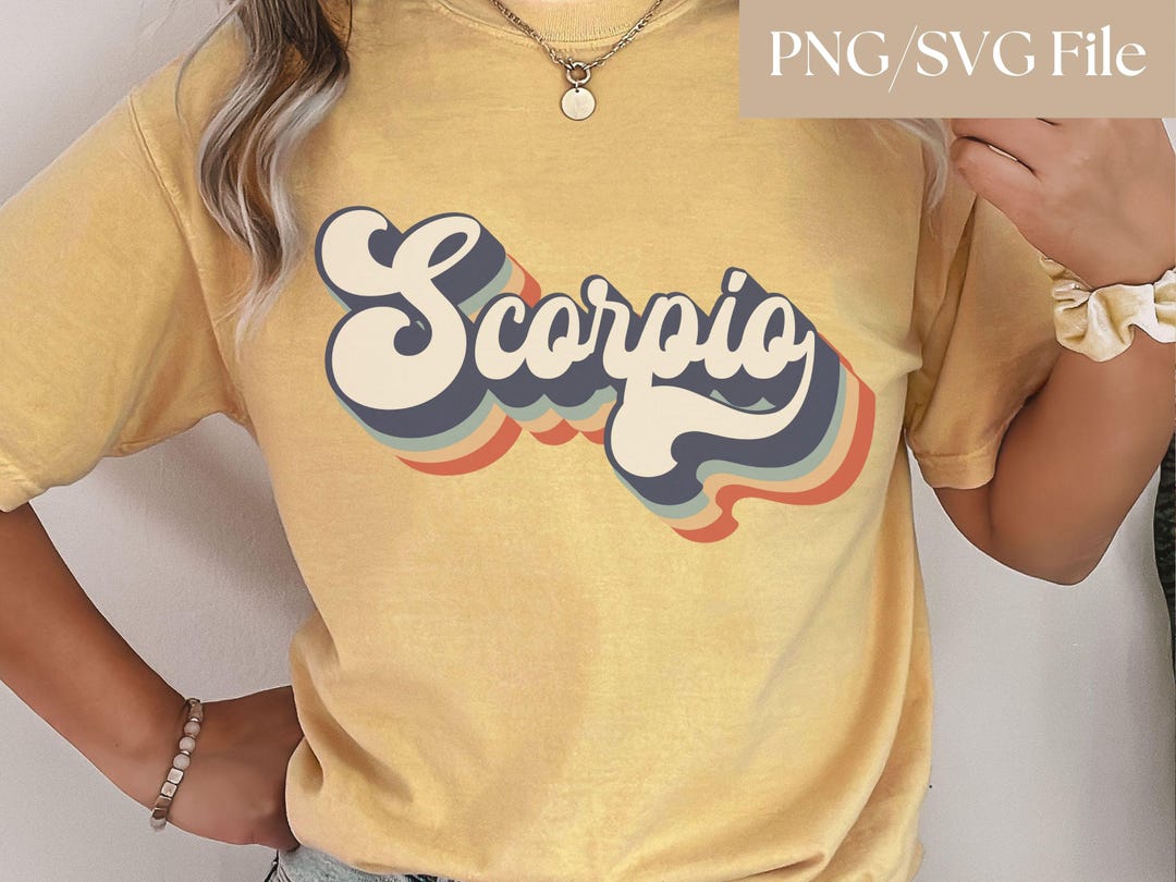 Scorpio Png, Scorpio Svg, Zodiac Png, Retro Zodiac Sign Svg, Svg for ...