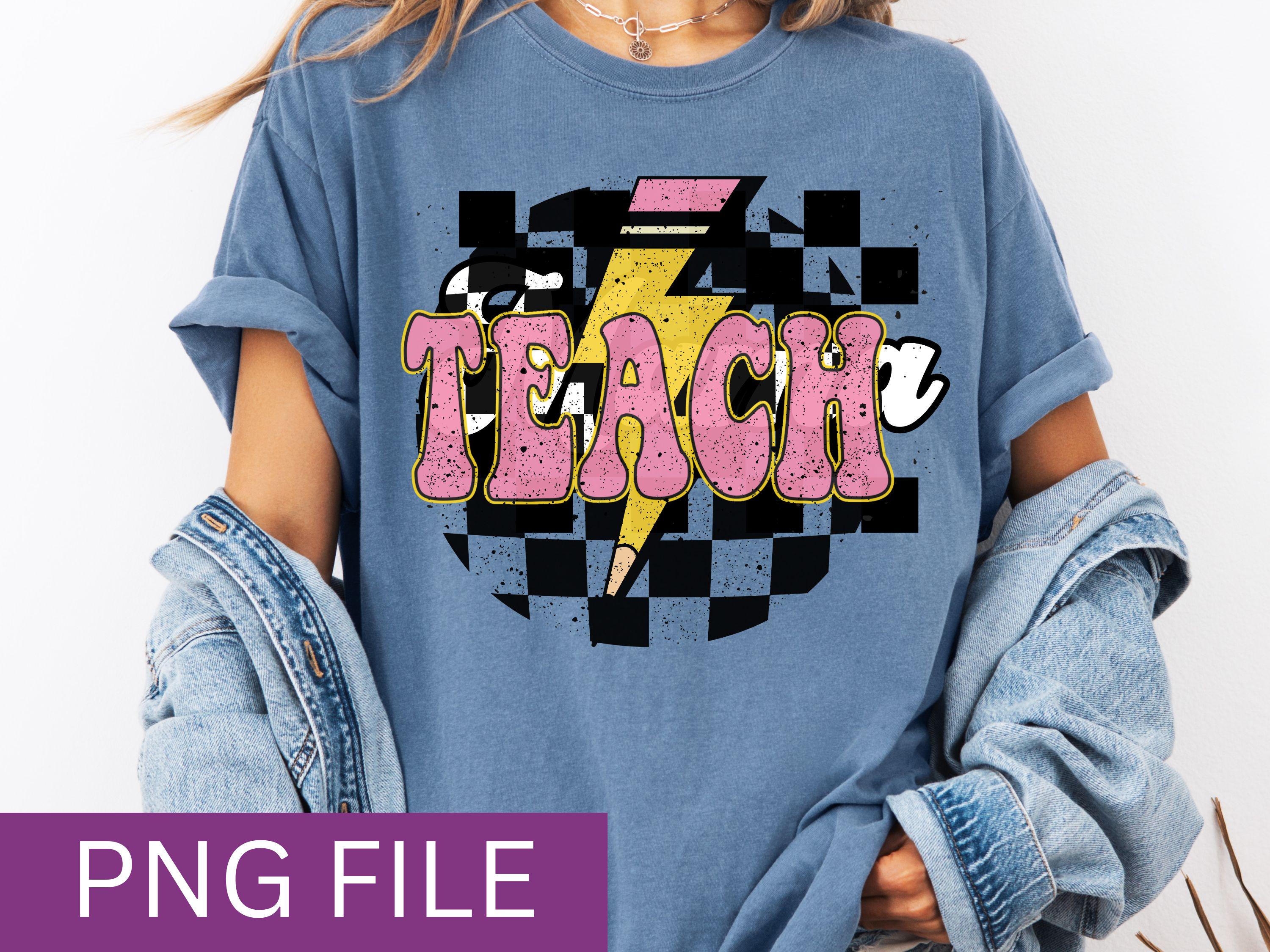 Teacher PNG, Teacher Tshirt Png, Back to School Png, Retro Shirt PNG ...