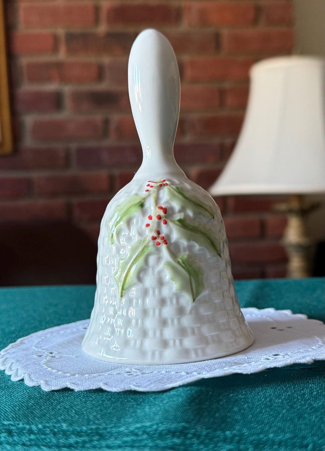 Belleek Enchanted Holly Bell - Etsy