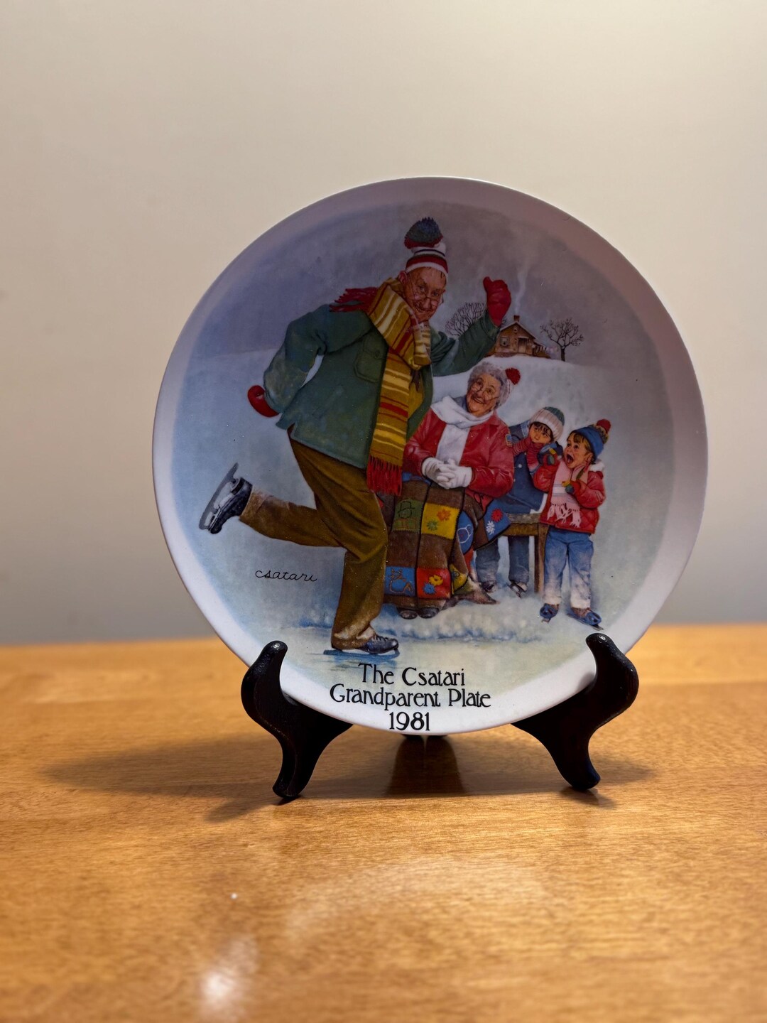 Csatari Grandparent Plate 1981 Decorative Plate - Etsy